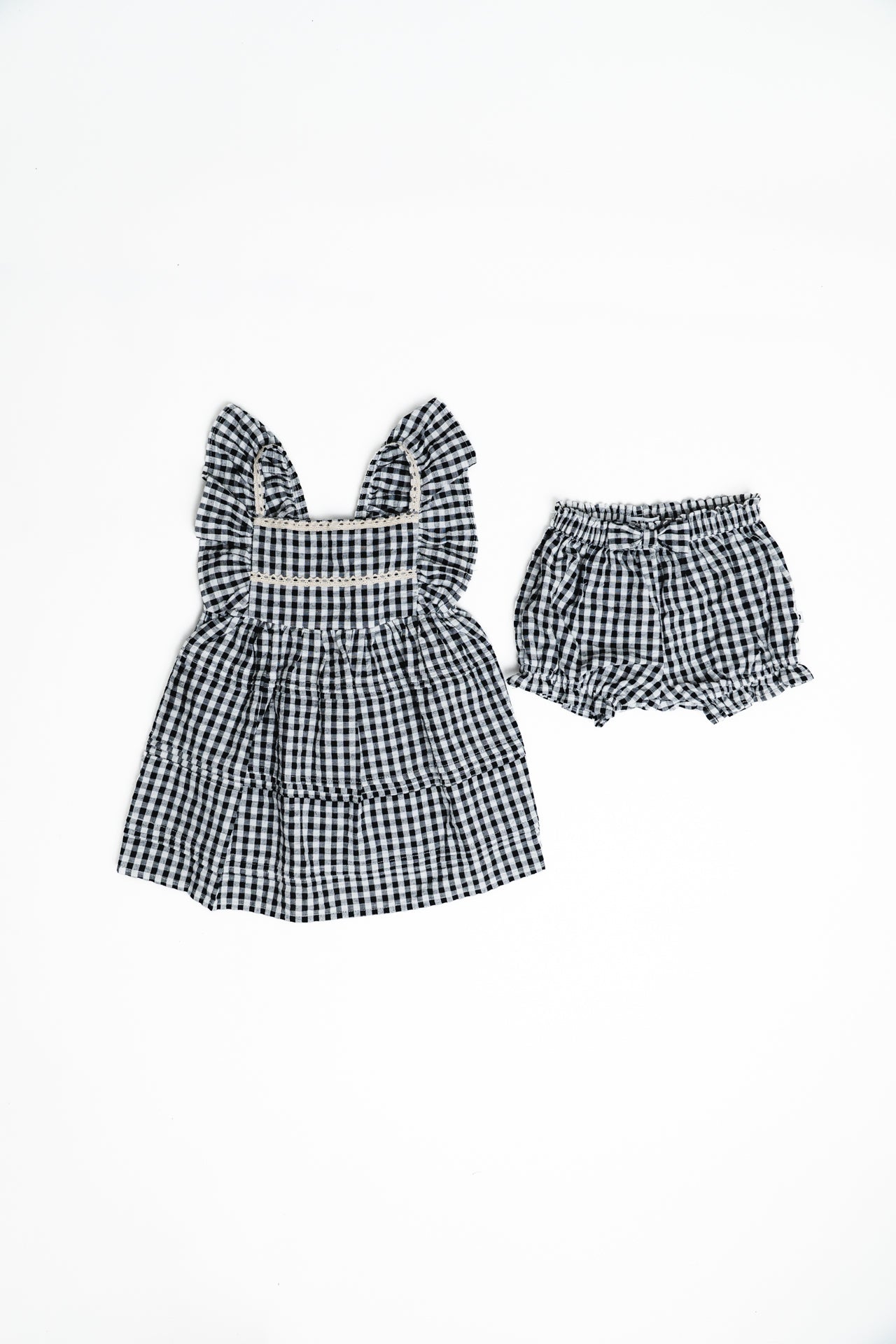 Tavisha Midnight Gingham Dress With Bloomers Set – DUKES The Brand